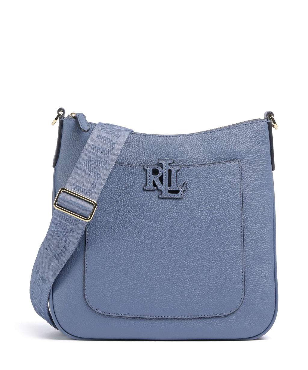 Lauren Ralph Lauren Cameryn 27 Crossbody tas gegreineerd rundleer ...