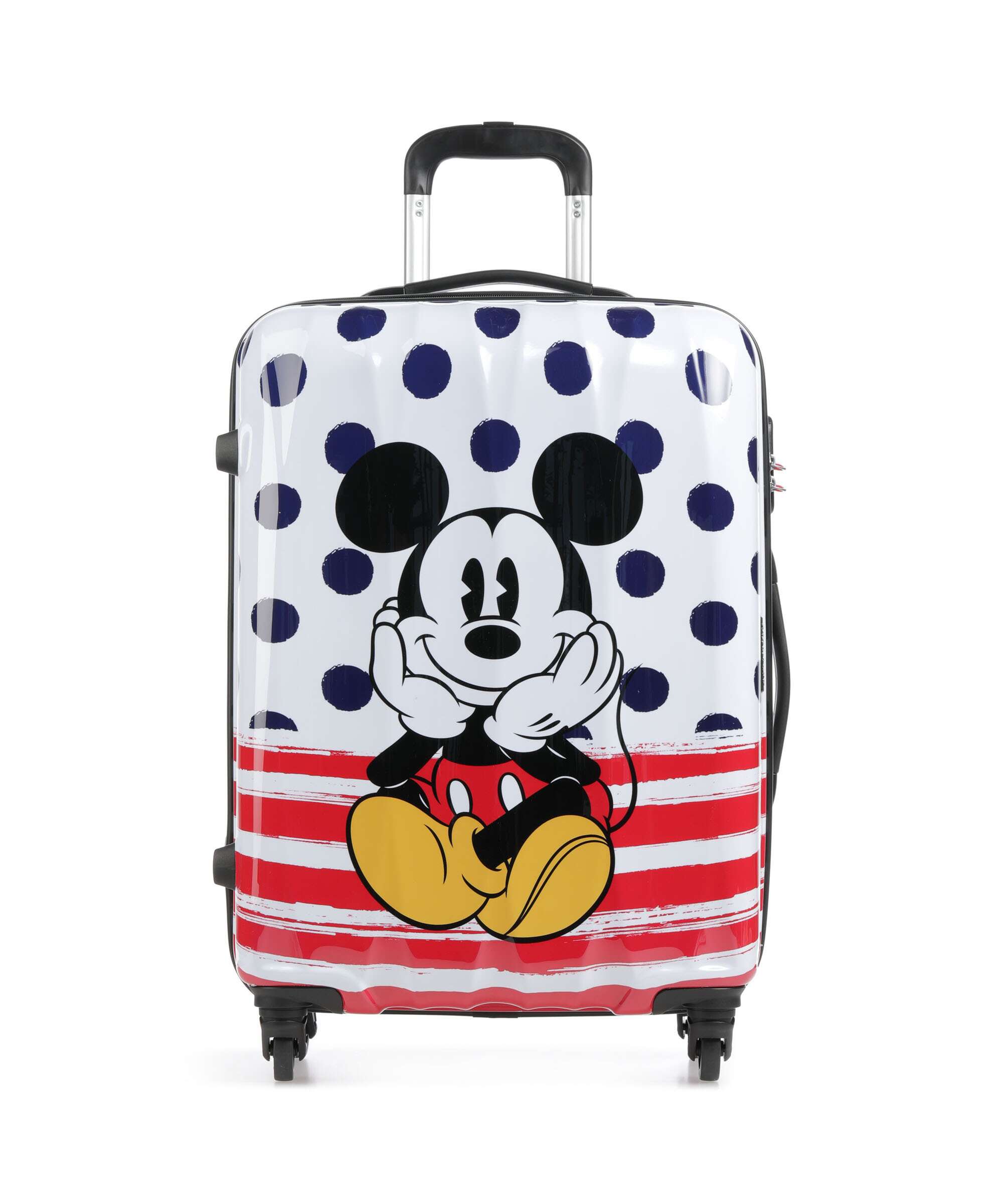 American Tourister Disney Legends Trolley (4 wielen) mickey blue dots ...