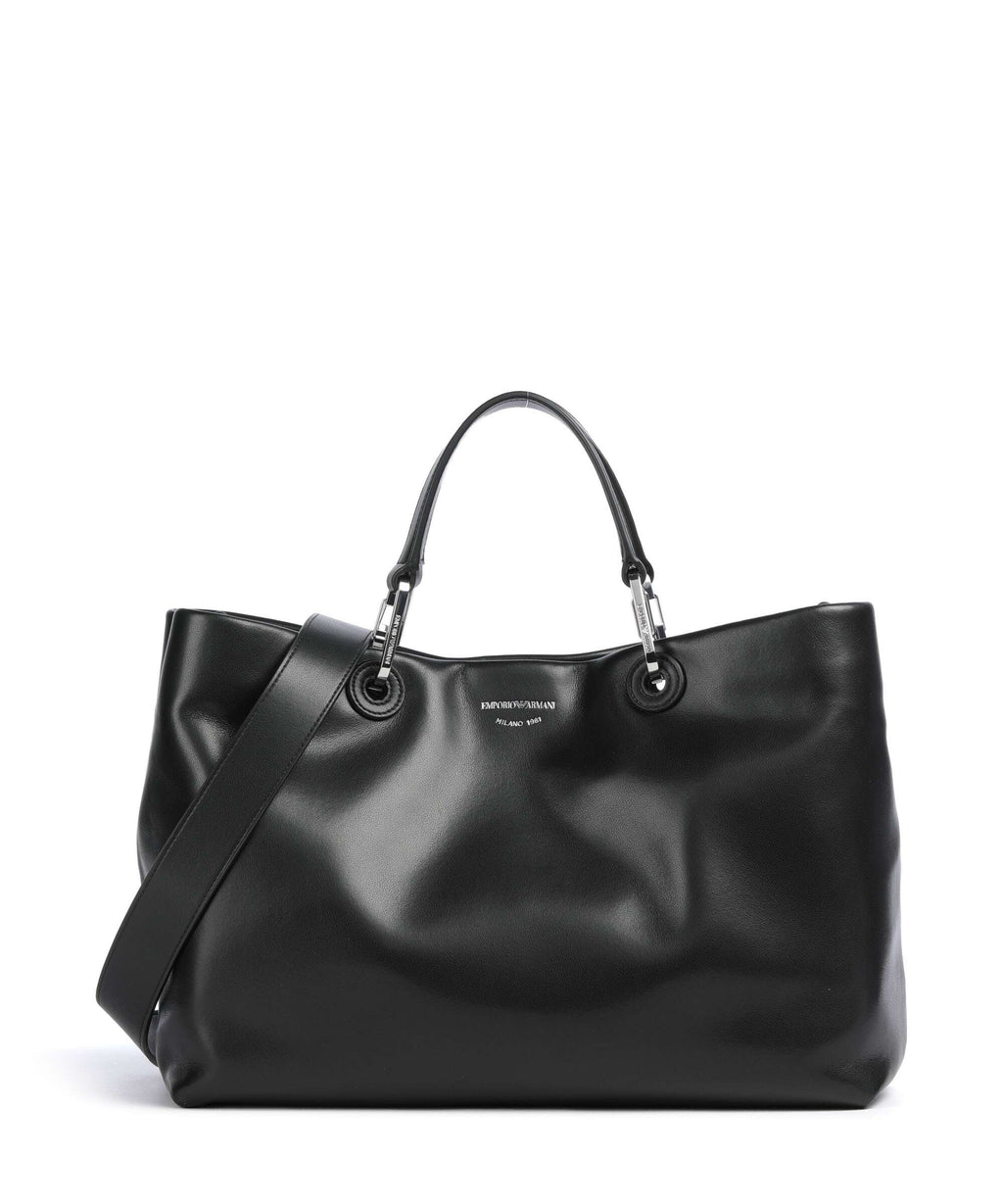 Emporio Armani My EA M Handtas fijn gegreineerd rundleer black beauty ...